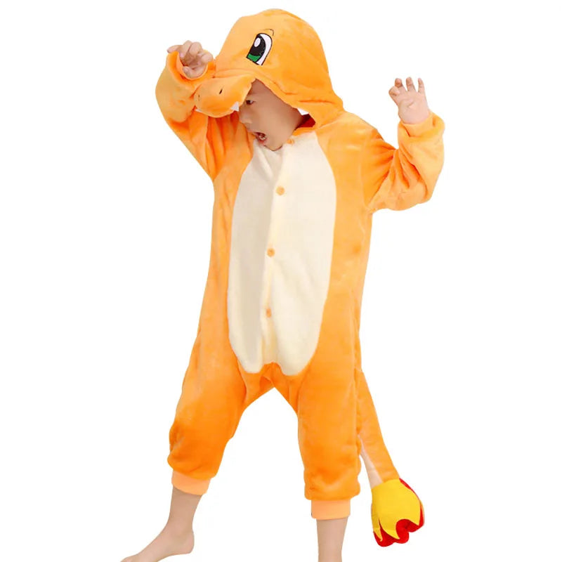 Kids Charmander Onesie - Kids Pokemon Kigurumi | Animeclo