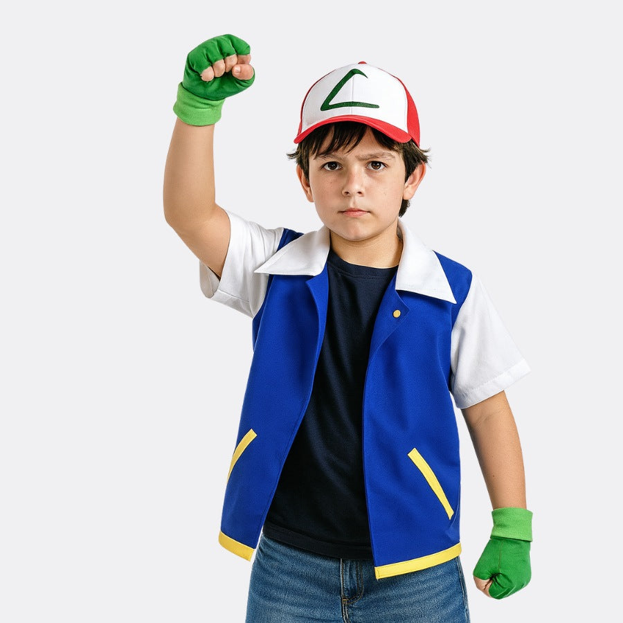 Kids Ash Ketchum Costume - Kids Pokémon Costumes | Animeclo
