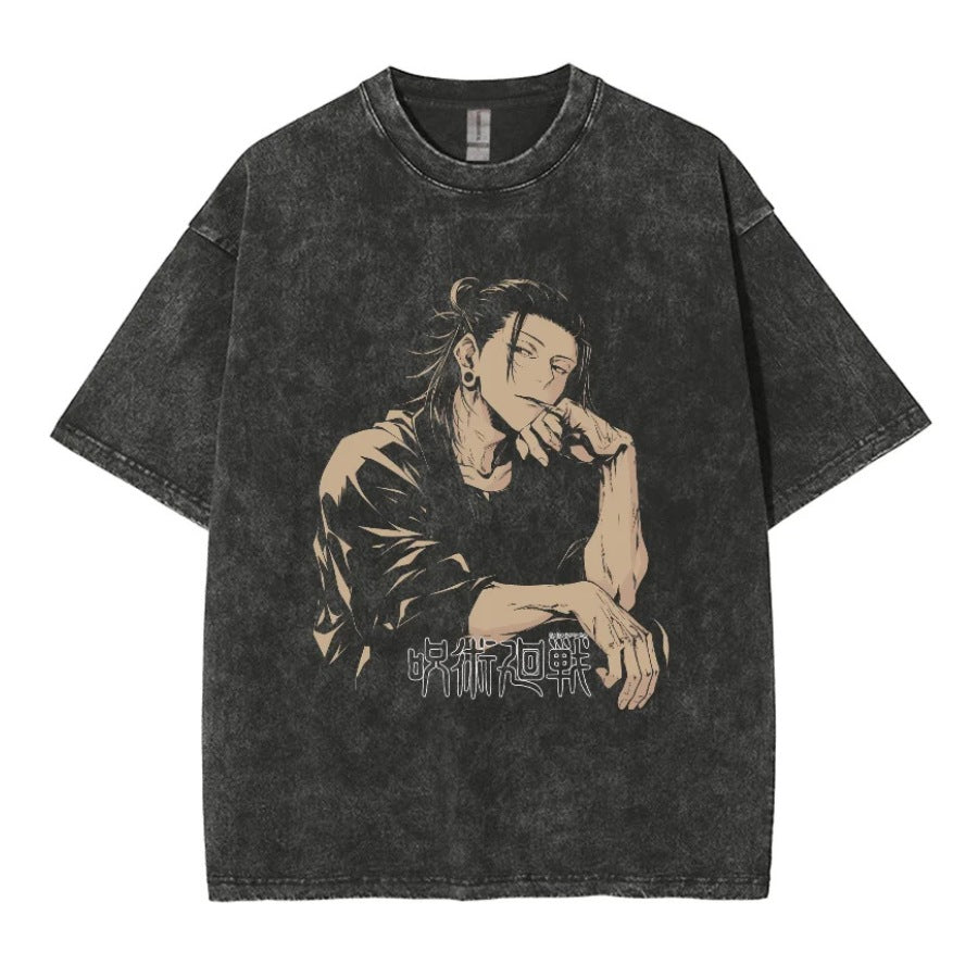 Thoughtful Geto Shirt - Jujutsu Kaisen Oversize t-shirt – Animeclo